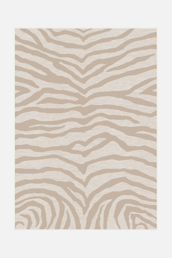 Zebra Sand Teppich | Animalisch & modern | Teppana