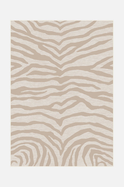 Zebra Sand Teppich | Animalisch & modern | Teppana